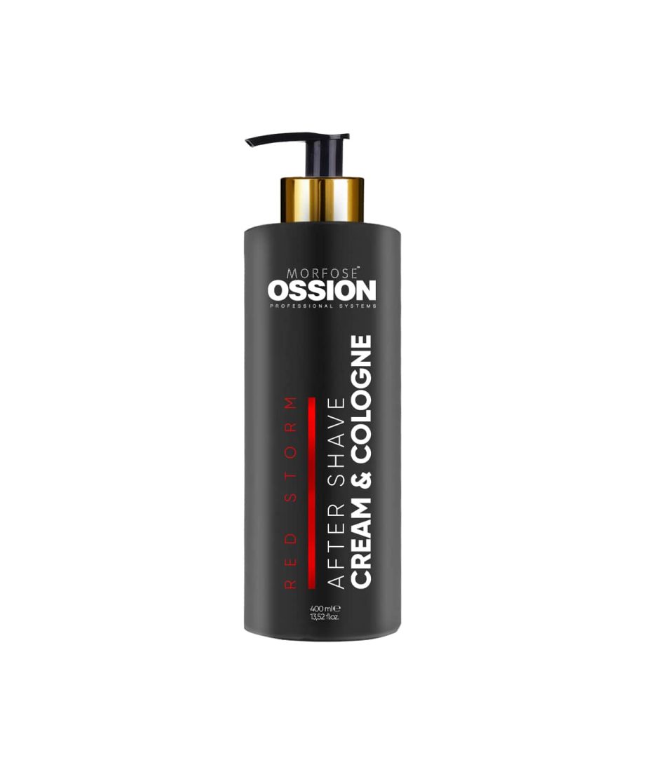 Ossion Premium Barber Line After Shave Red Storm Cream & Cologne ...